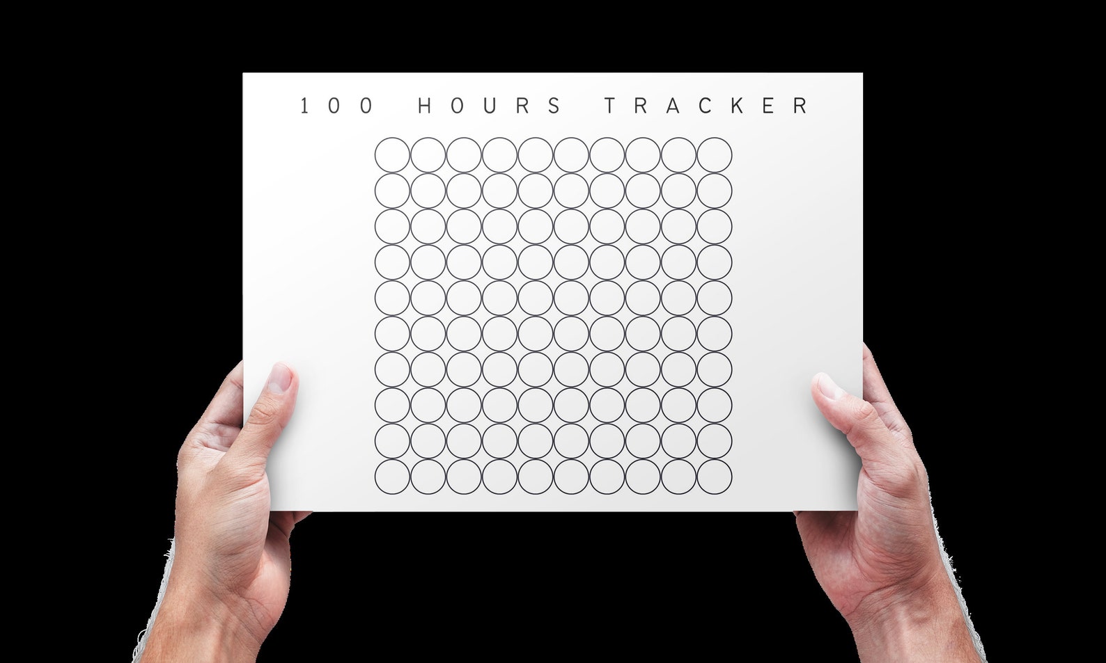 Set of 4 Hour Trackers, 100 Hour Tracker, 50 Hour Tracker, Printable ...