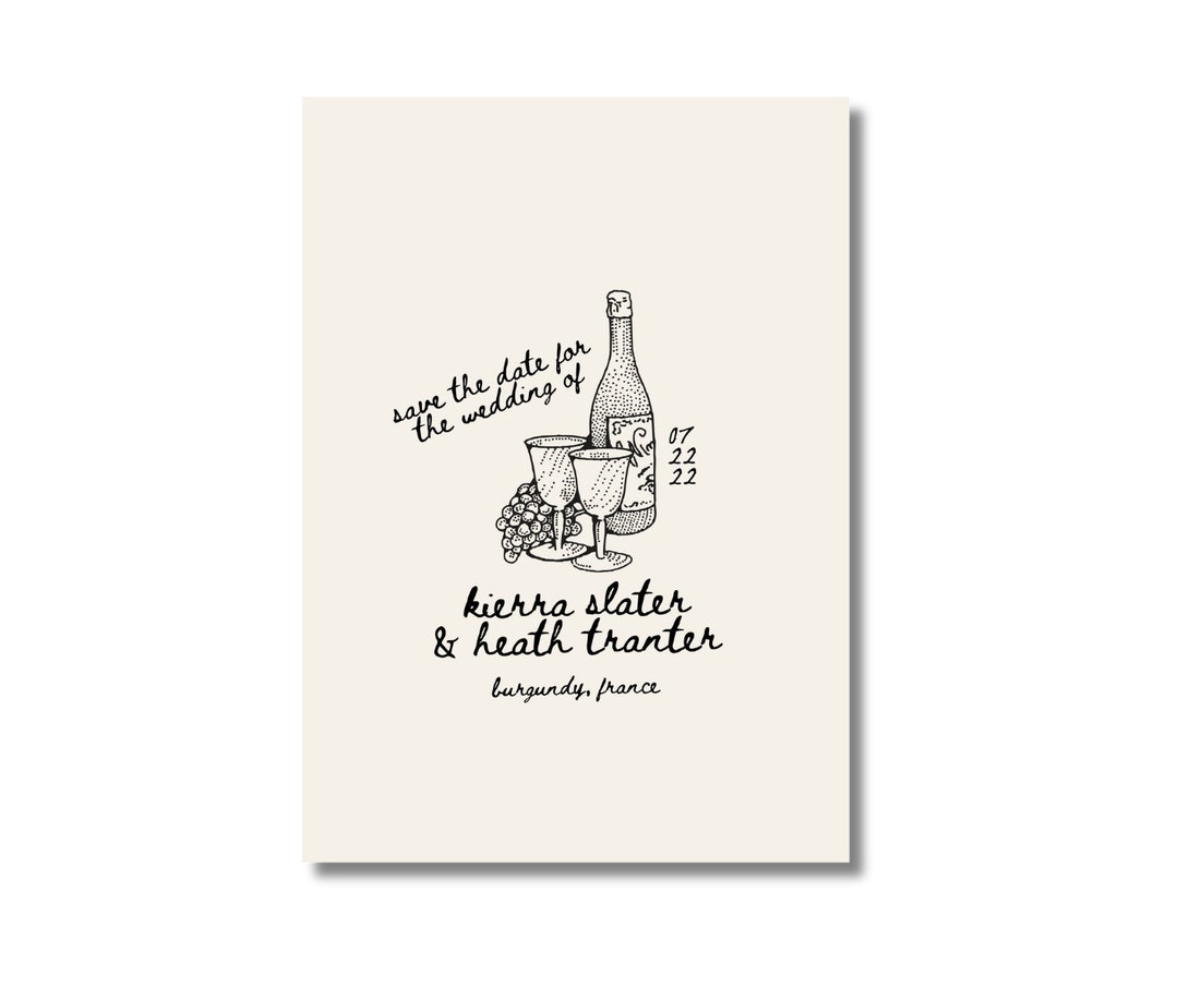 European Save the Date Vintage Save the Date Handwritten Save the Date ...