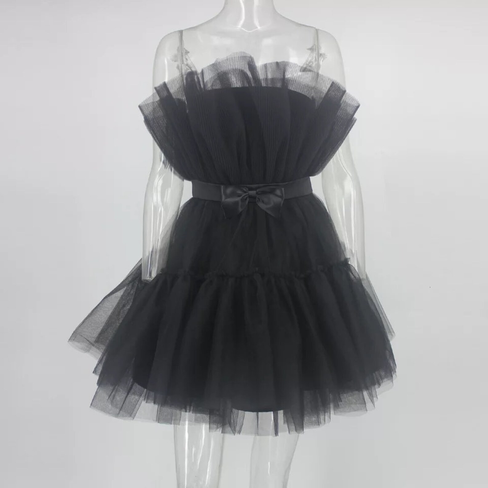 Tulle Cocktail Dress/ Tutu Dress/ Short Summer Dress/ Black | Etsy