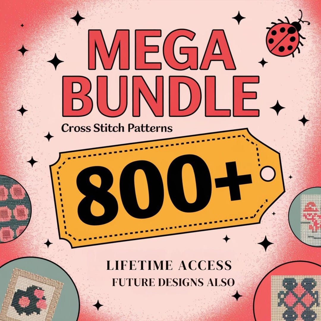 Mega 800 Cross Stitch Bundle Embroidery Patterns PDF Patterns Instant ...