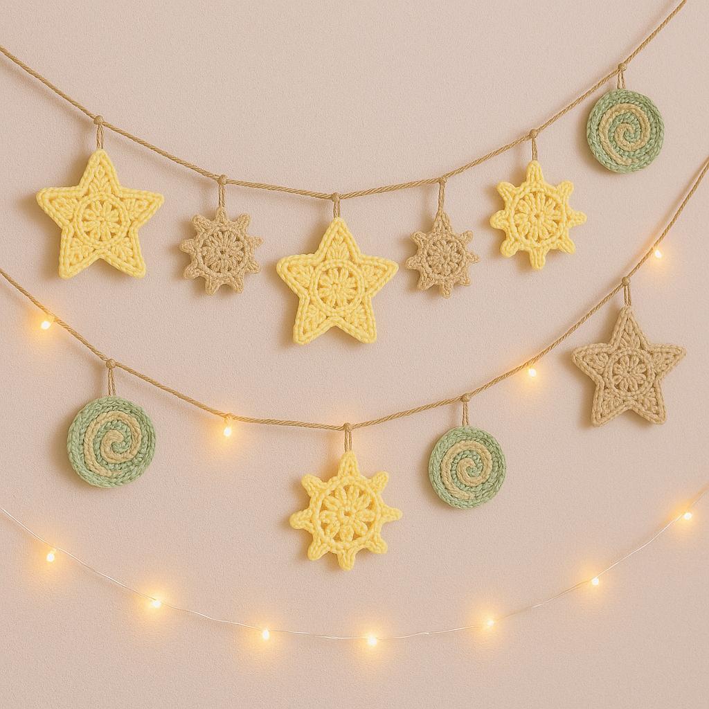 Decos Starry Starry Night Crochet Pattern | Decorative Star Ornament ...