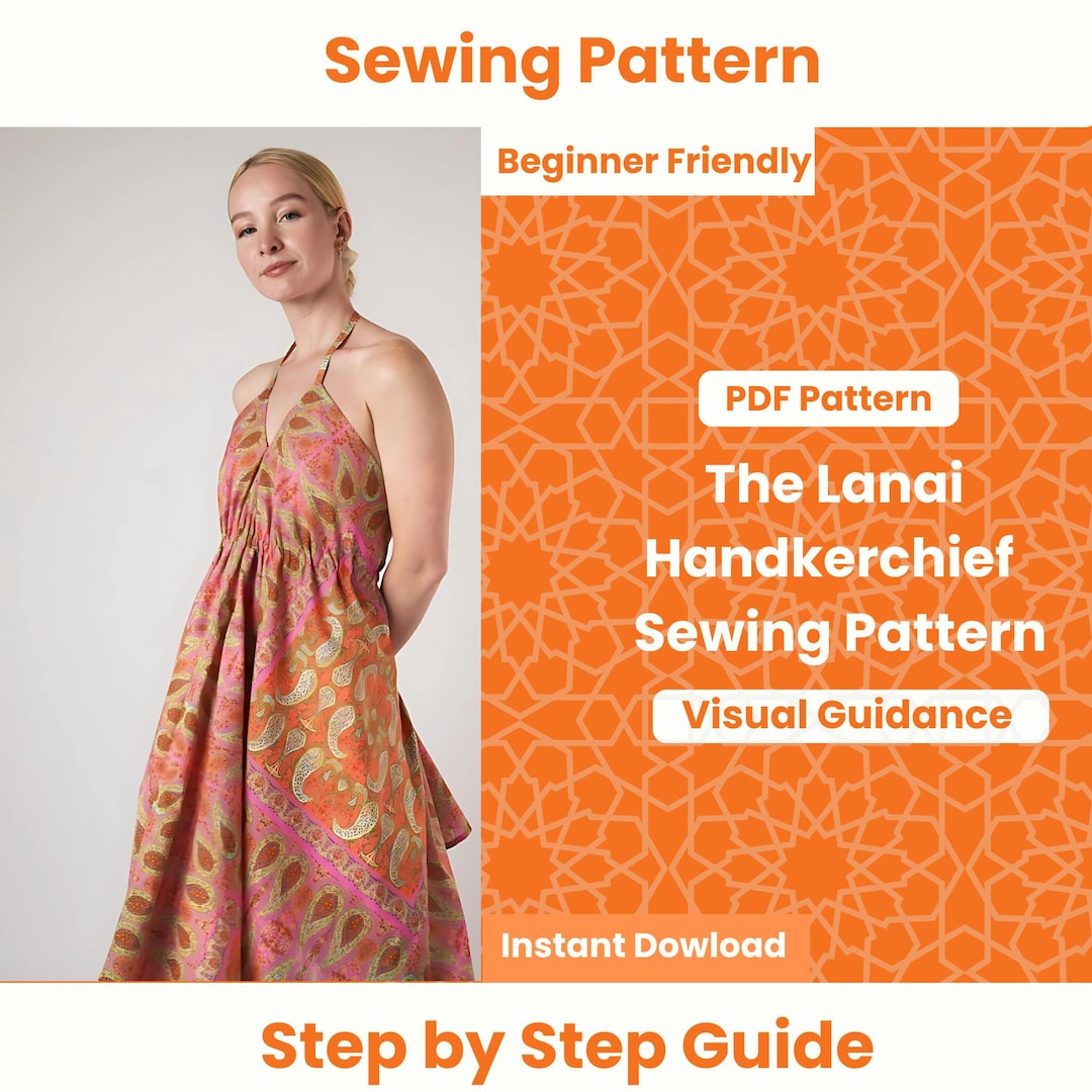 The Lanai Handkerchief Sewing Pattern | DIY Handkerchief Pattern ...