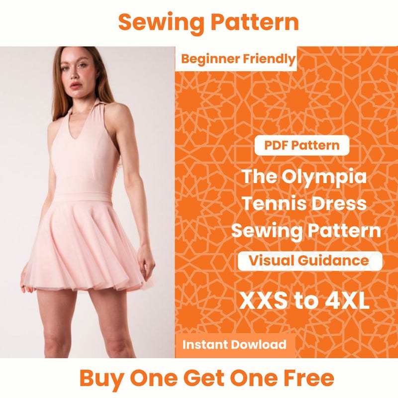 Tennis Dress Pattern - Etsy
