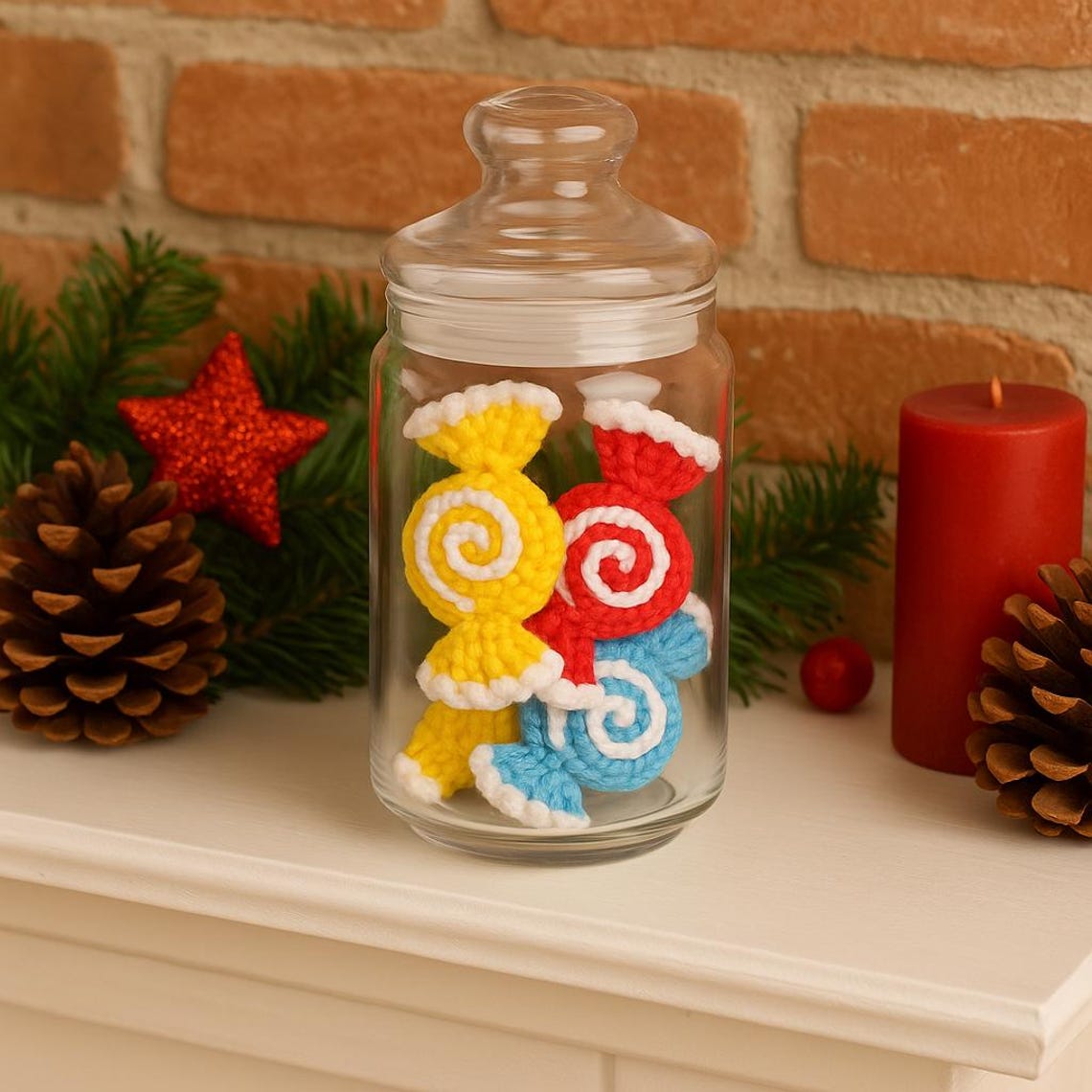 Christmas Candy Crochet Pattern | Amigurumi Holiday Sweets | Cute ...
