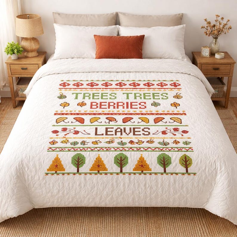 Fall Sampler Embroidery Pattern PDF, Autumn Hand Embroidery Pattern ...