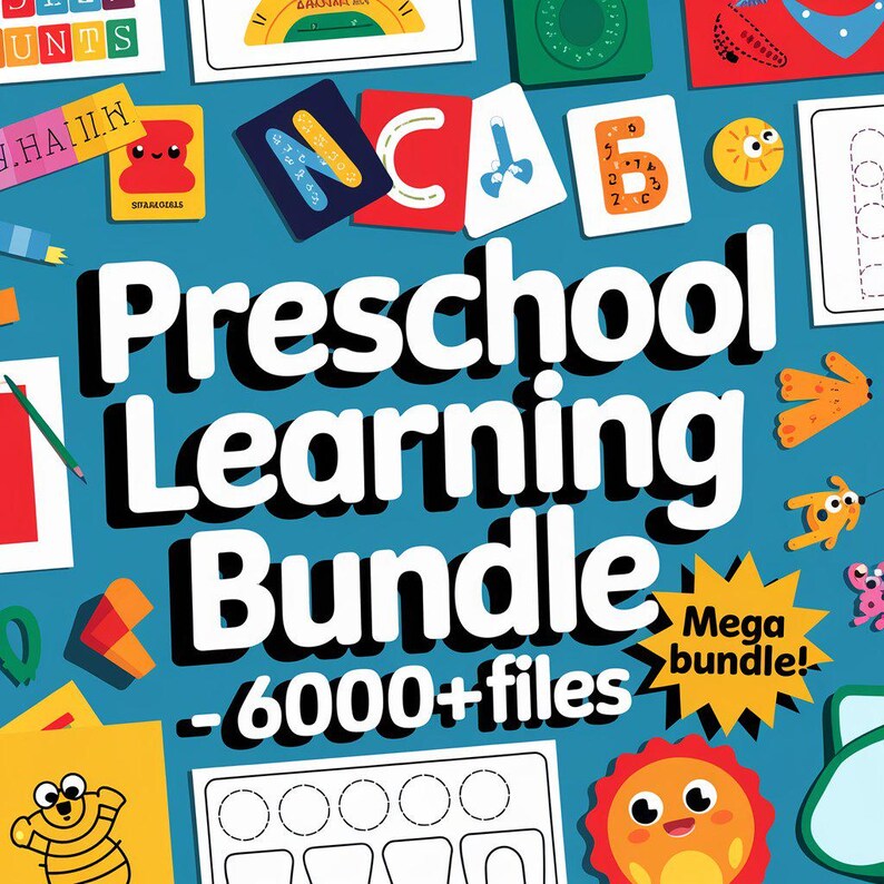6000+ Printable Preschool Worksheet Bundle - Fun Learning Activities ...
