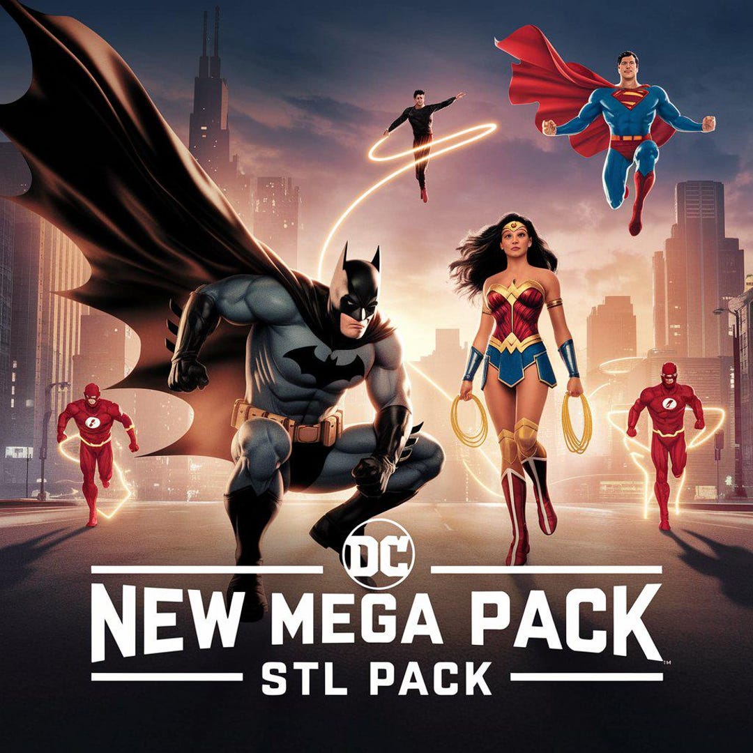 DC Comics Mega STL Bundle – 3D Printable Models Pack | High-quality STL ...