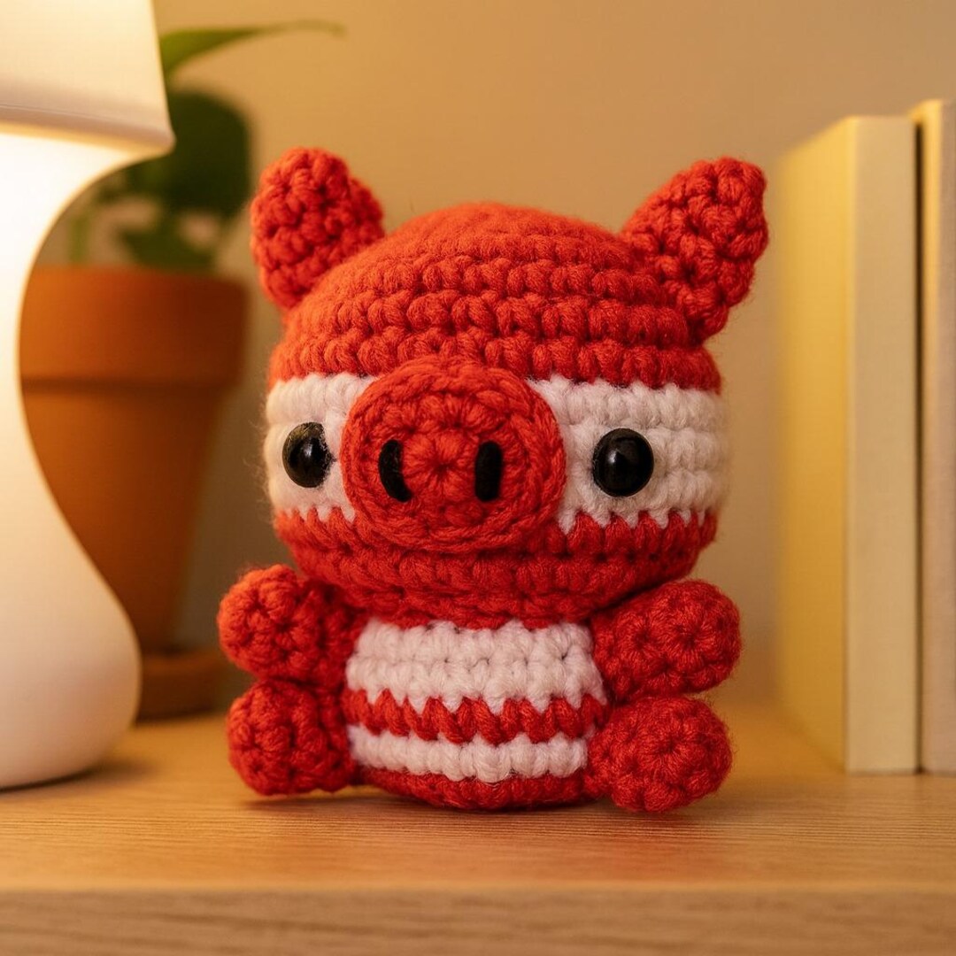 Mini Pig Crochet Pattern | Cute Tiny Pig Amigurumi PDF | Easy Pocket ...
