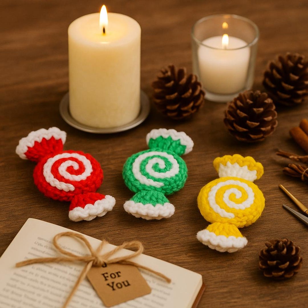 Christmas Candy Crochet Pattern | Amigurumi Holiday Sweets | Cute ...