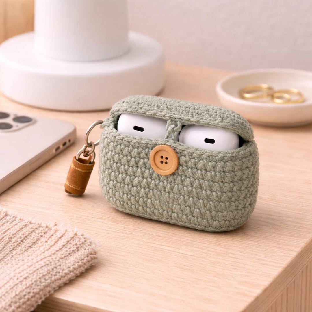 Crochet Earbuds Case Pattern PDF | Beginner Friendly Crochet Earphone ...