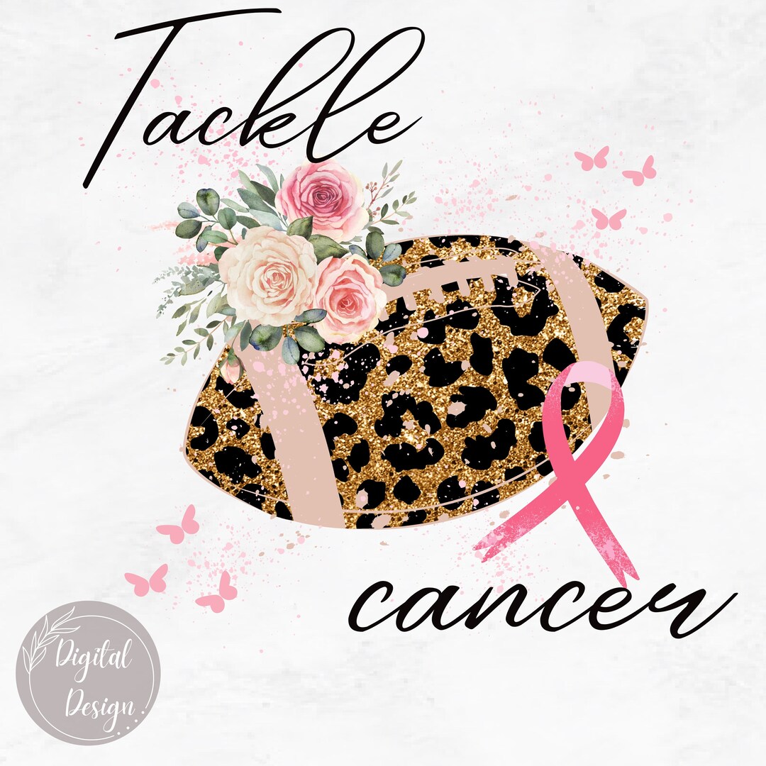 Tackle Cancer Png Tackle Football Pink Ribbon Breast Cancer - Etsy