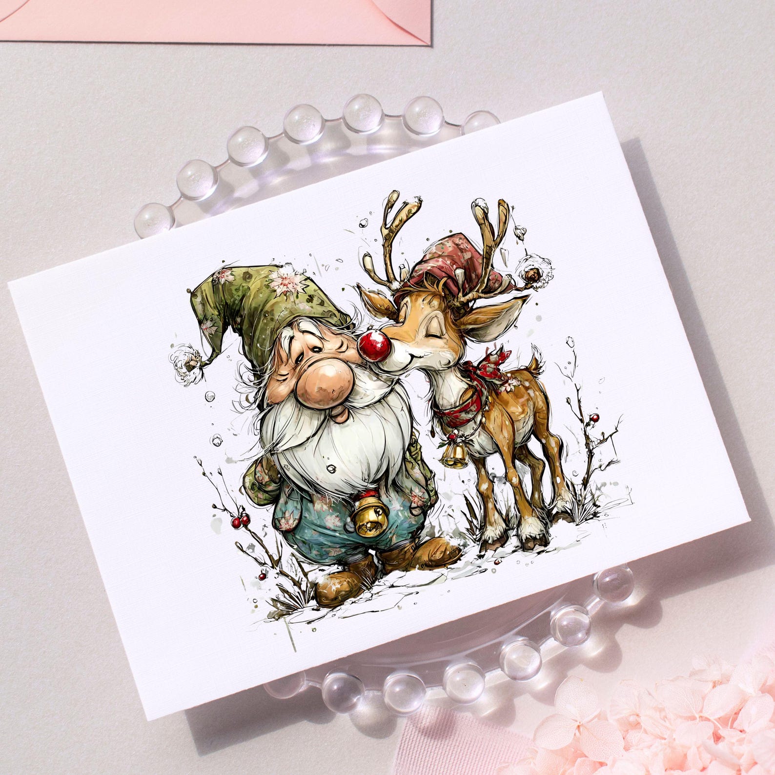 7 JPG 's Whimsical Christmas Gnome Clipart | Cute Winter Gnome ...