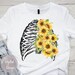 Bundle Skeleton Sunflower Png Sunflower Skull Sublimation - Etsy