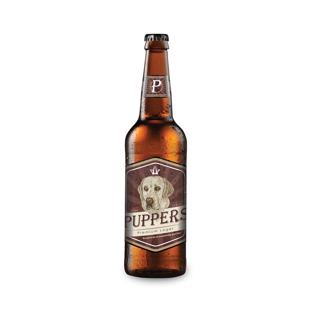 Puppers Beer Labels - 100% Screen Accurate Replica - Waterproof & UV ...