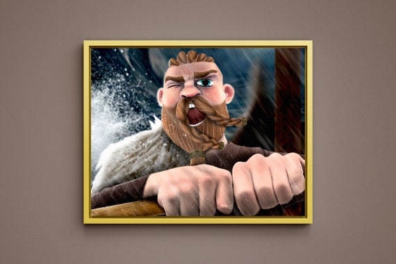 Awesome Viking 14x11 Poster Storming Viking Journey Print - Etsy