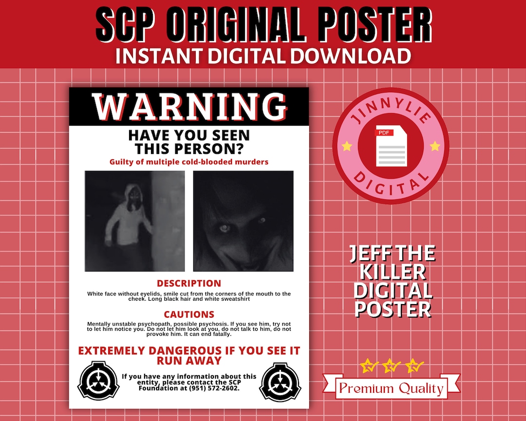 Creepypasta SCP, Warning Have You Seen This? Jeff the Killer, Gore, SCP ...