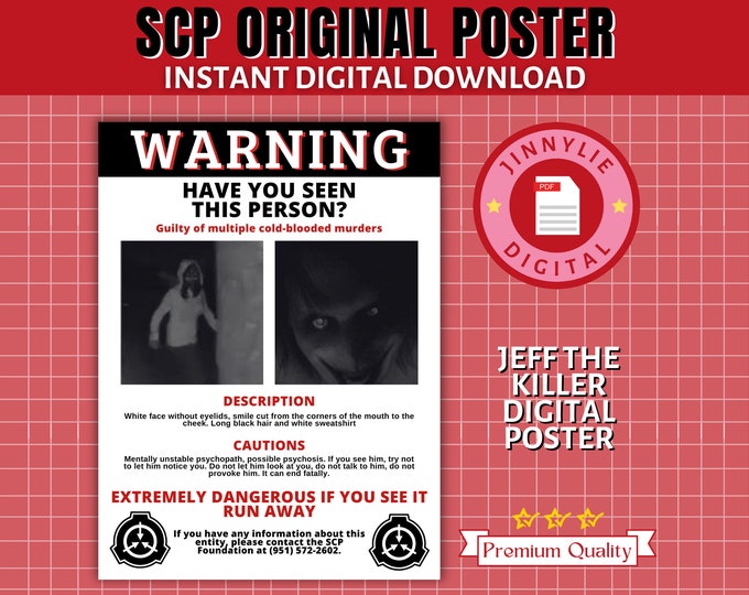 Creepypasta SCP, Warning Have You Seen This Jeff the Killer, Gore, SCP ...