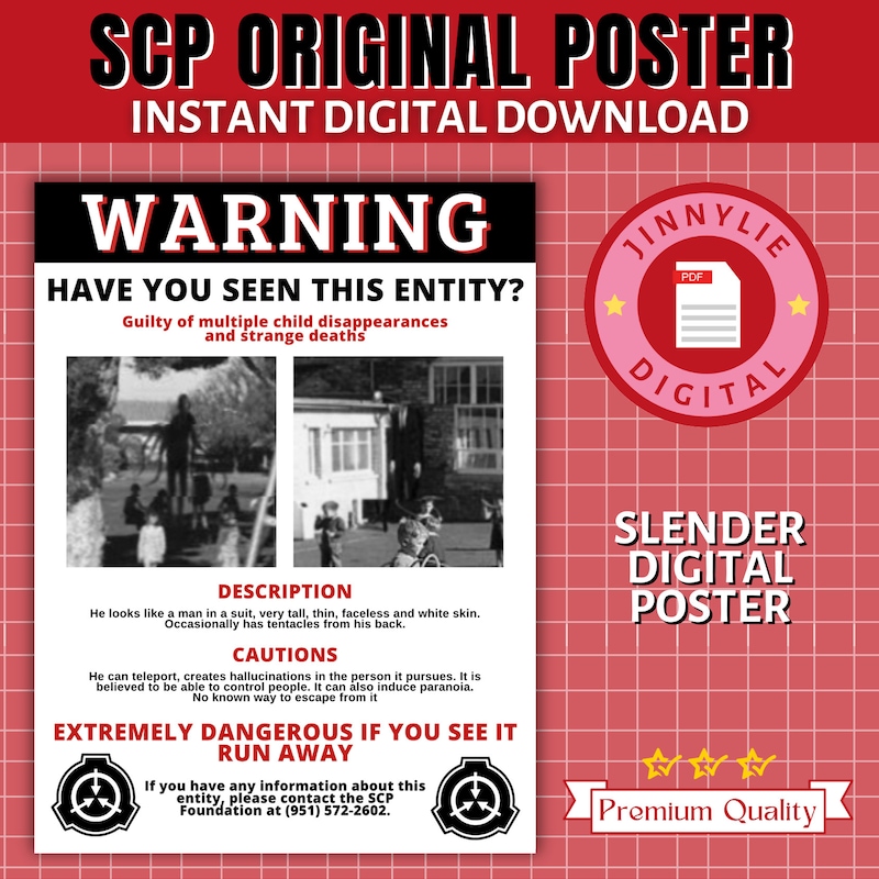 Scp Warning Signs - Etsy