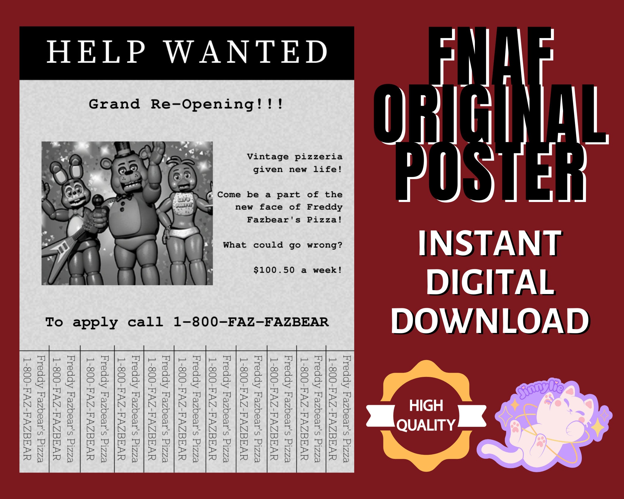 Security Breach Fnaf Poster Fnaf Banner Fnaf Print Fnaf - Etsy UK