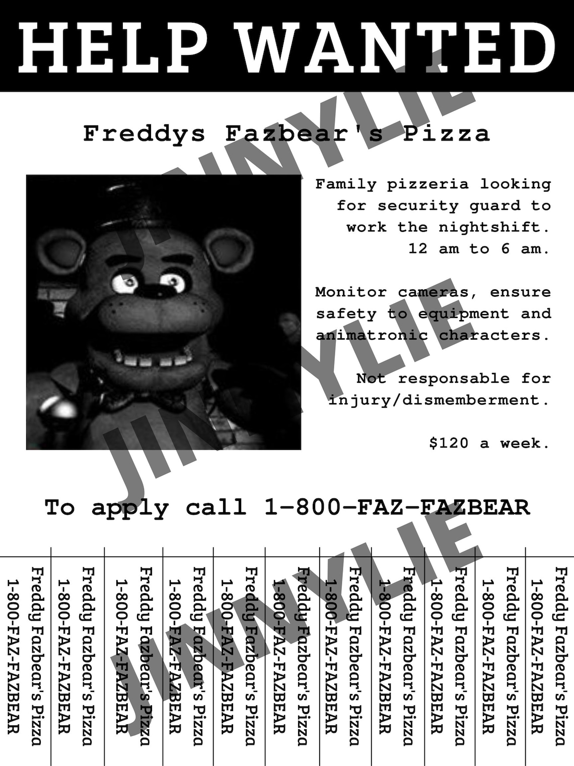 Security Breach, Fnaf Poster, Fnaf Birthday, Fnaf Decoration, Fnaf ...