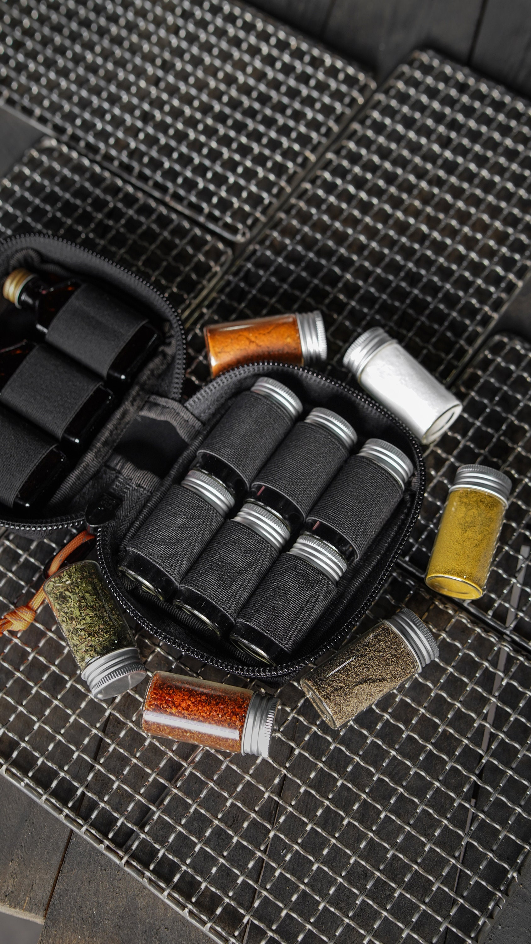 Cordura Spice Conteiner, Outdoor Spice Kit, Durable Camping Spice Kit ...