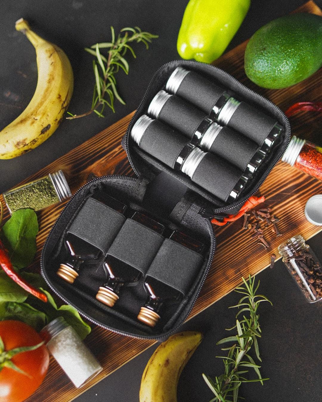 Cordura Spice Conteiner, Outdoor Spice Kit, Durable Camping Spice Kit, Bushcraft Spice Kit ...