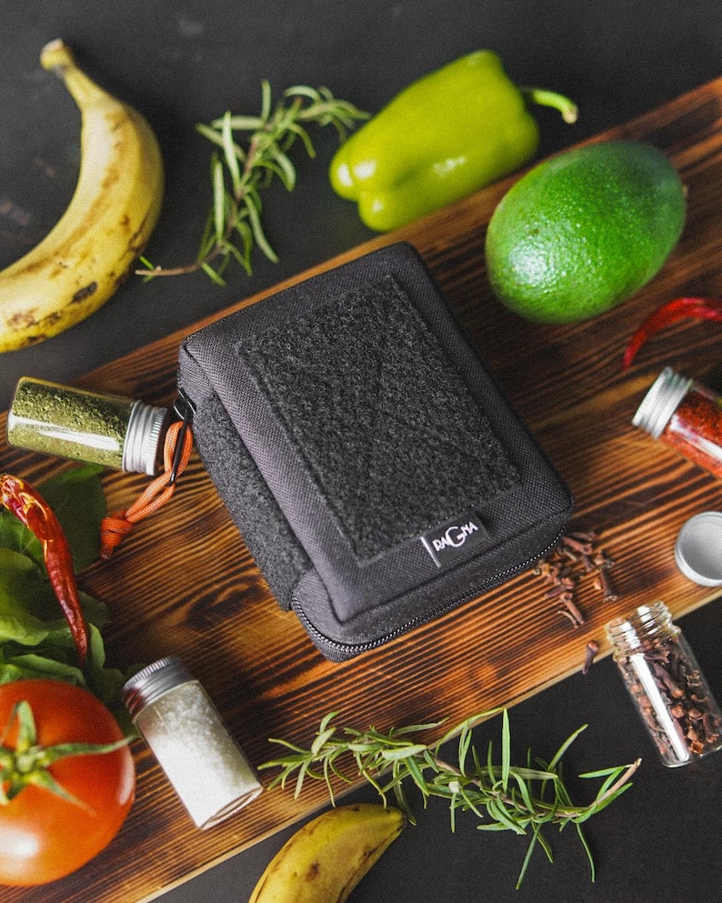 Cordura Spice Conteiner, Outdoor Spice Kit, Durable Camping Spice Kit, Bushcraft Spice Kit ...