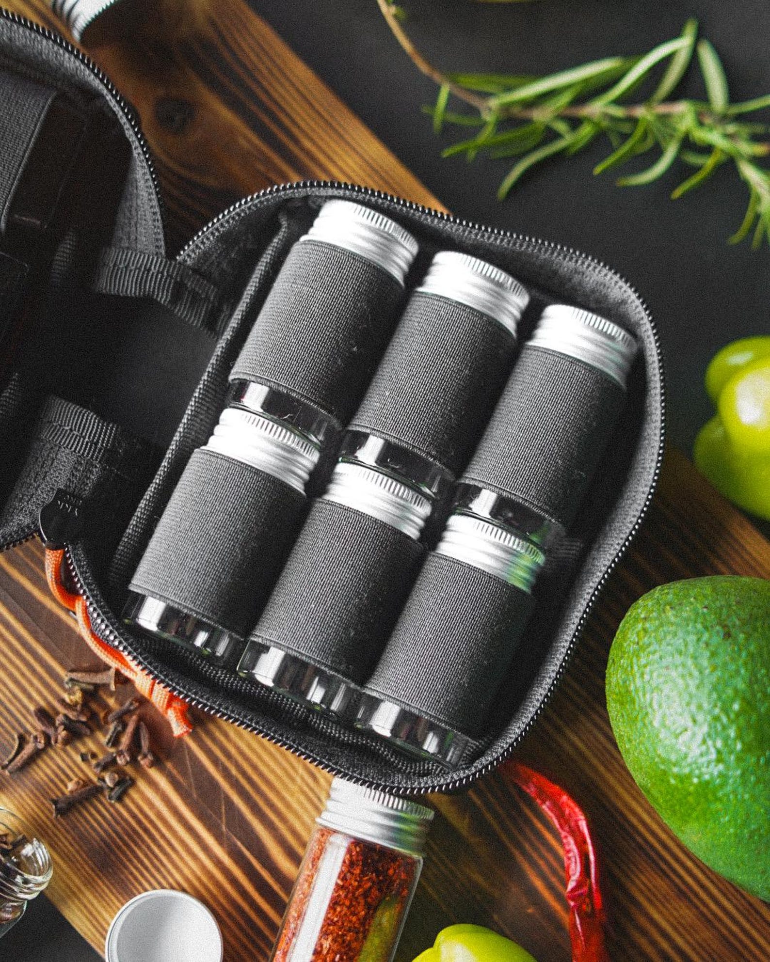 Cordura Spice Conteiner, Outdoor Spice Kit, Durable Camping Spice Kit ...