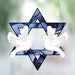 Star of David Window Ornament, Jewish Star Home Decor Acrylic Hanging ...