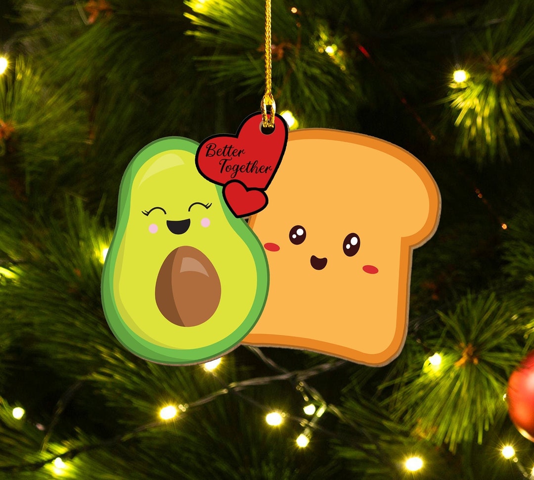 Avocado Toast Ornament, Avocado Gift, Bestie Gift, Christmas Ornament ...