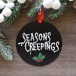 Spooky Creepmas Christmas Ornaments Set of 3, Scary Gothic Christmas ...