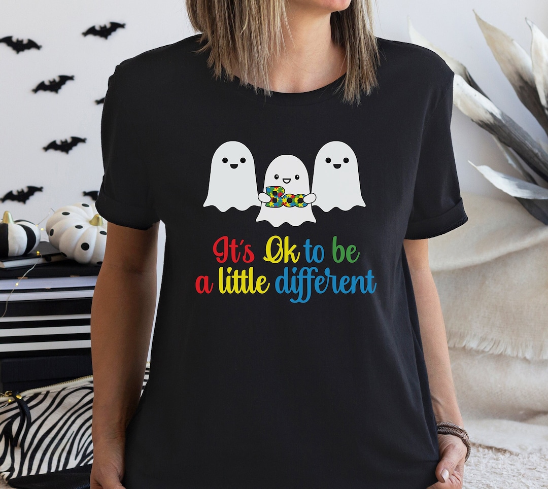 Autism Awareness Halloween Ghosts Shirt, Autism T Shirt, Autism Mom or ...