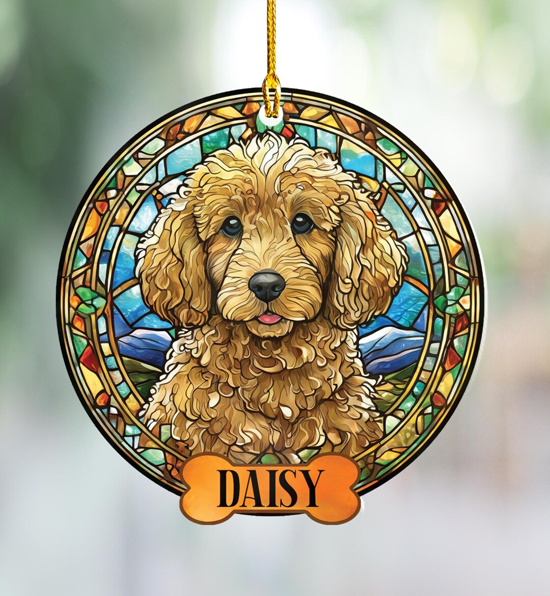 Personalized Golden Doodle Acrylic Christmas Ornament, Custom Gift for ...
