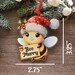 Adorable Bee Personalized Ornament, Acrylic Bee Theme Gift Christmas ...