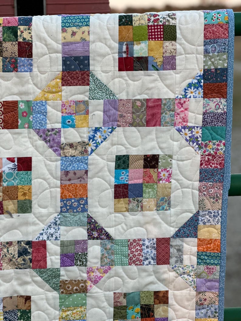 Patchwork Quilt: Farmhouse Cottagecore Bedding Handmade Grandmacore ...