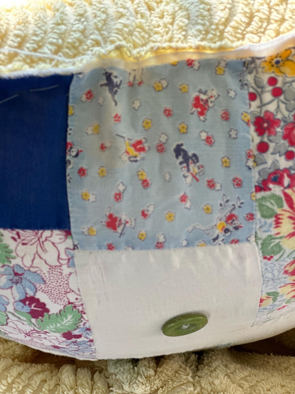 Handmade Pillow, Vintage Quilt Block, Country Farmhouse, Shabby Chic ...