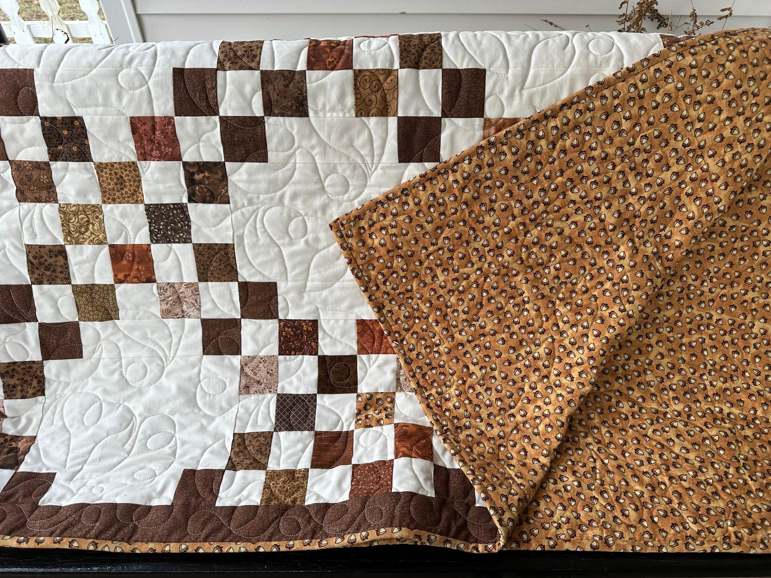 Fall Patchwork Quilt - Etsy