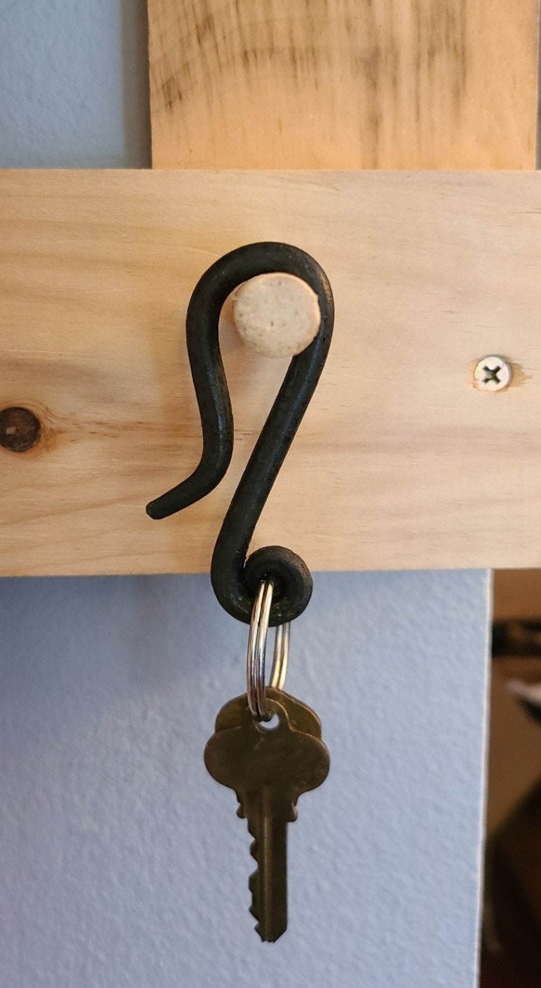 Hand Forged Music Note Key Hook - Etsy