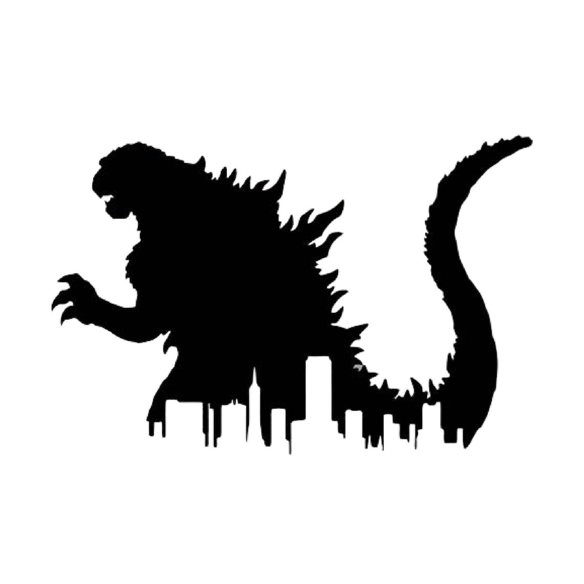Kaiju Godzilla Vinyl Decal Bumper Sticker Laptop Decal - Etsy