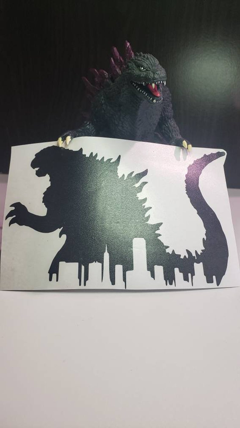 Kaiju Godzilla Vinyl Decal Bumper Sticker Laptop Decal - Etsy
