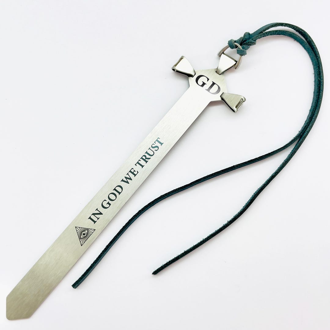 Personalized Cross Bookmark, Custom Engraved Bookmark, Religious ...