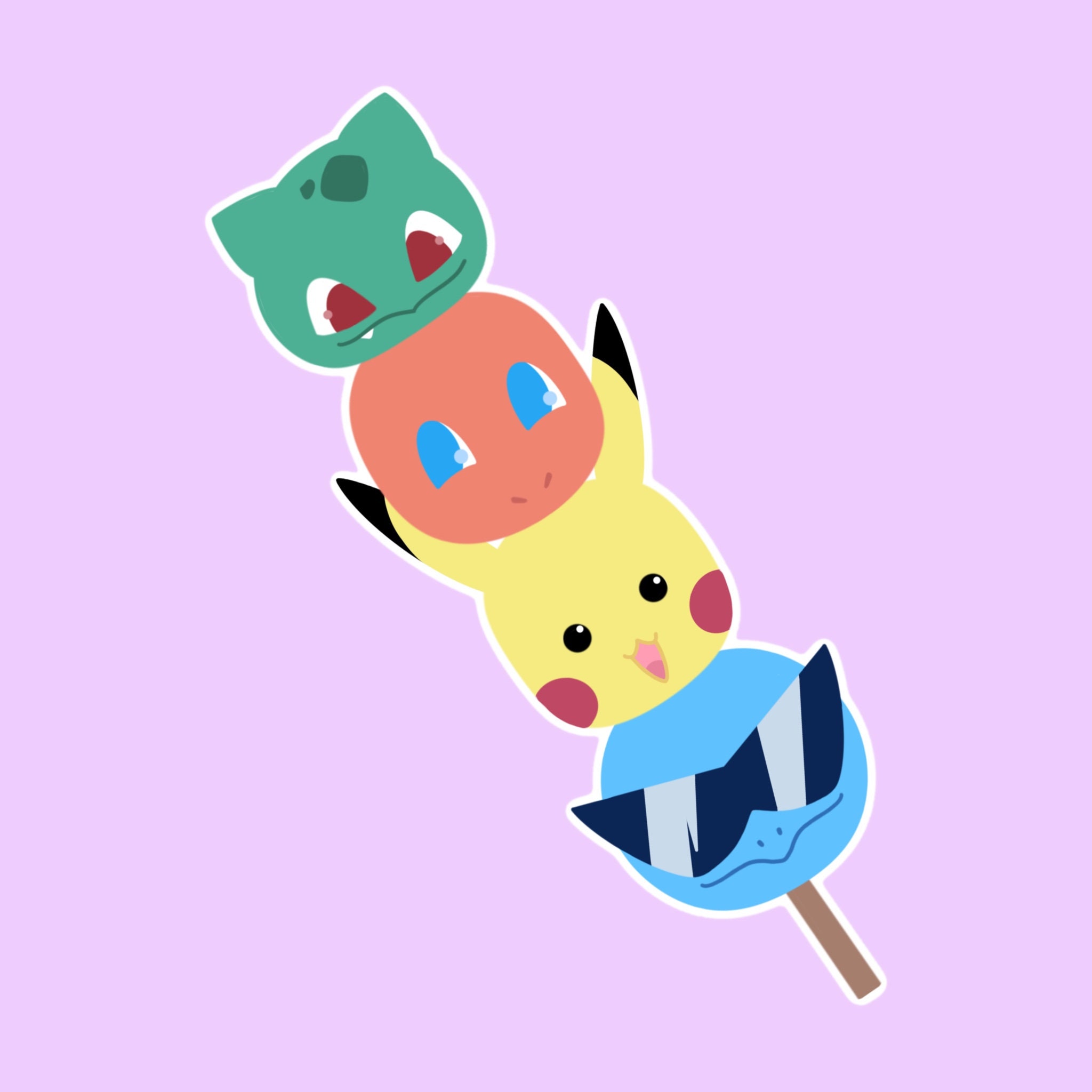 Pokémon Dango Sticker Pokemon Sticker Dango Sticker | Etsy