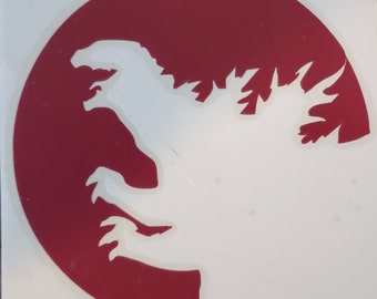 Godzilla Decal - Etsy