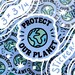 Protect Our Planet Earth Laminated Weatherproof Die Cut Sticker ...