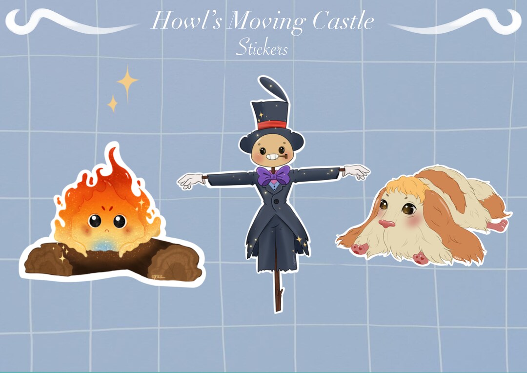 Howls Moving Castle Style Stickers - Etsy