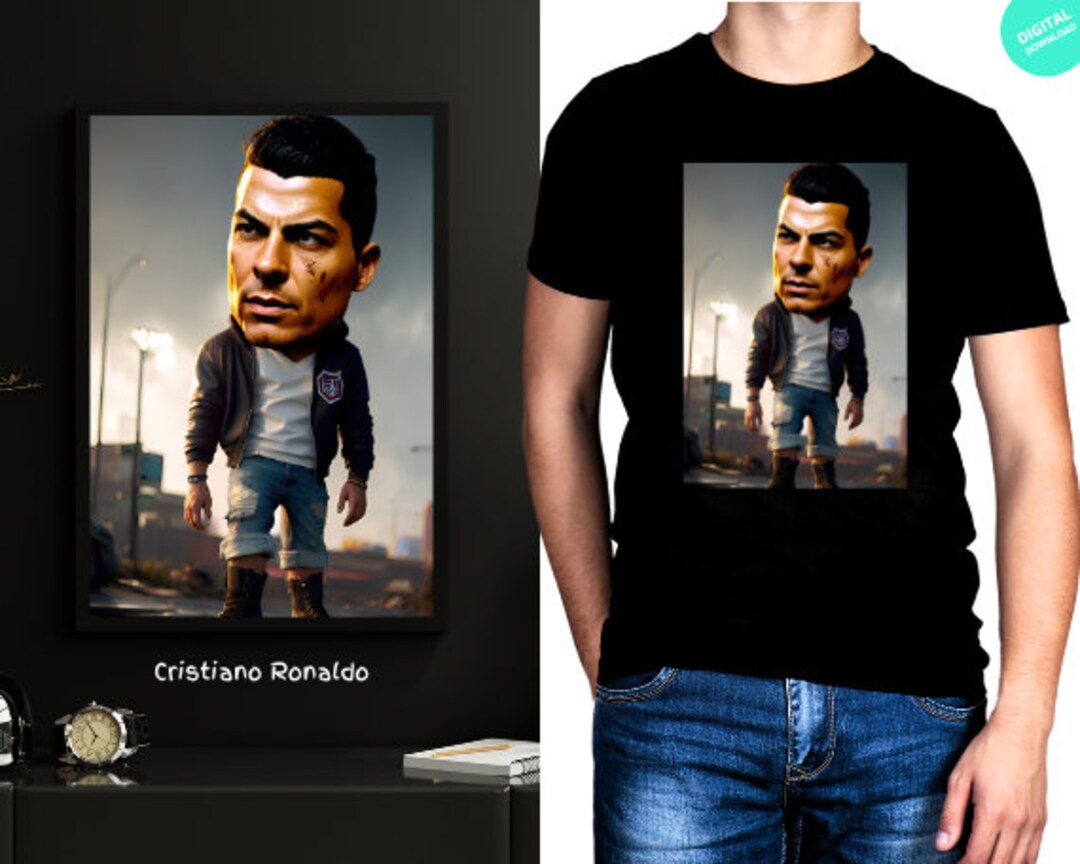 Cristiano Ronaldo Print Portugal Football Wall Art - Etsy