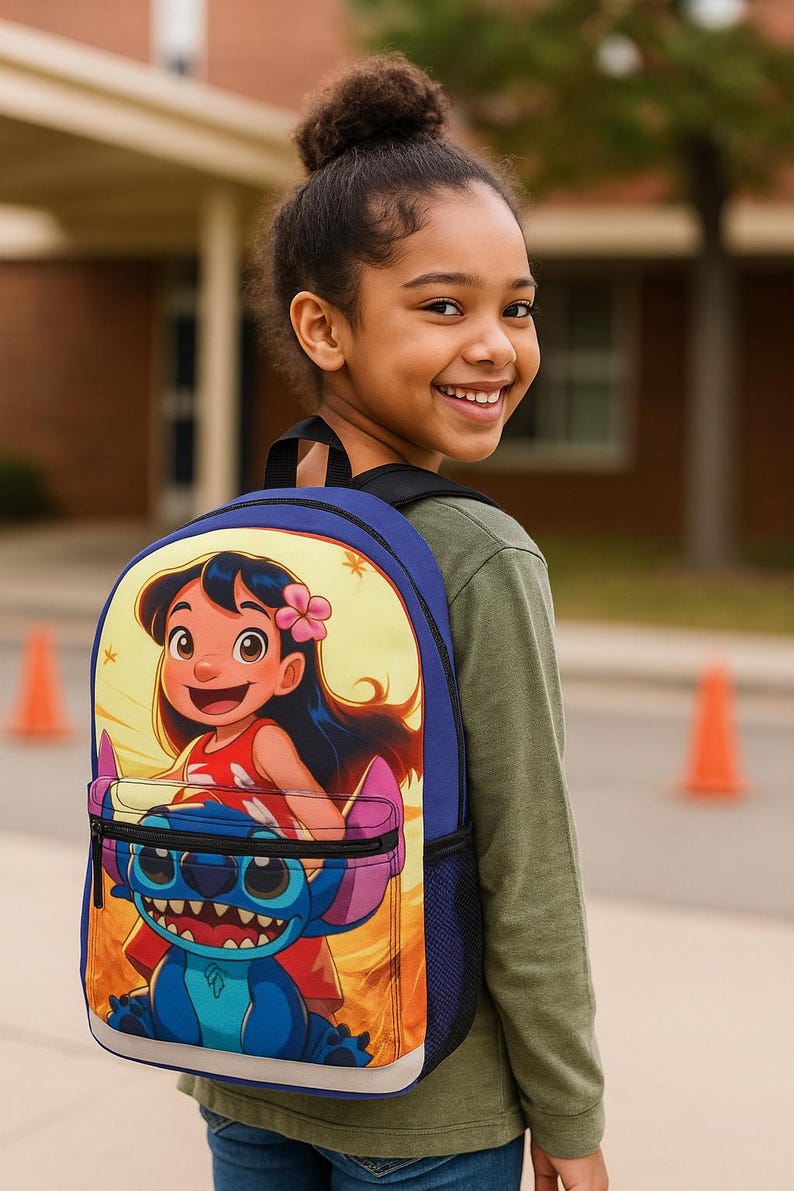 Cute Cartoon Backpack, Kids School Bag, Disney Inspired Rucksack ...