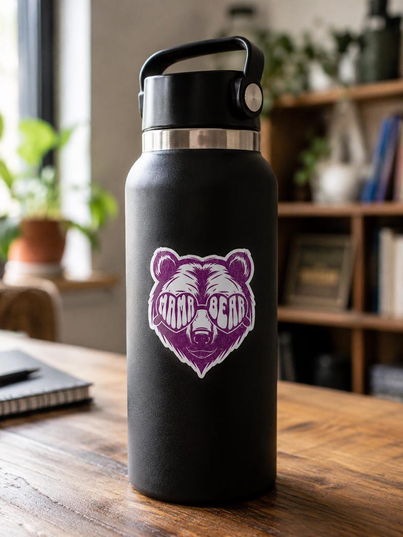 Mama Bear Sticker | Fierce Mom Laptop Decal (kiss-cut) - Etsy