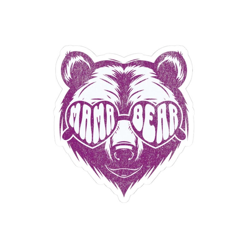 Mama Bear Sticker | Fierce Mom Laptop Decal (kiss-cut) - Etsy