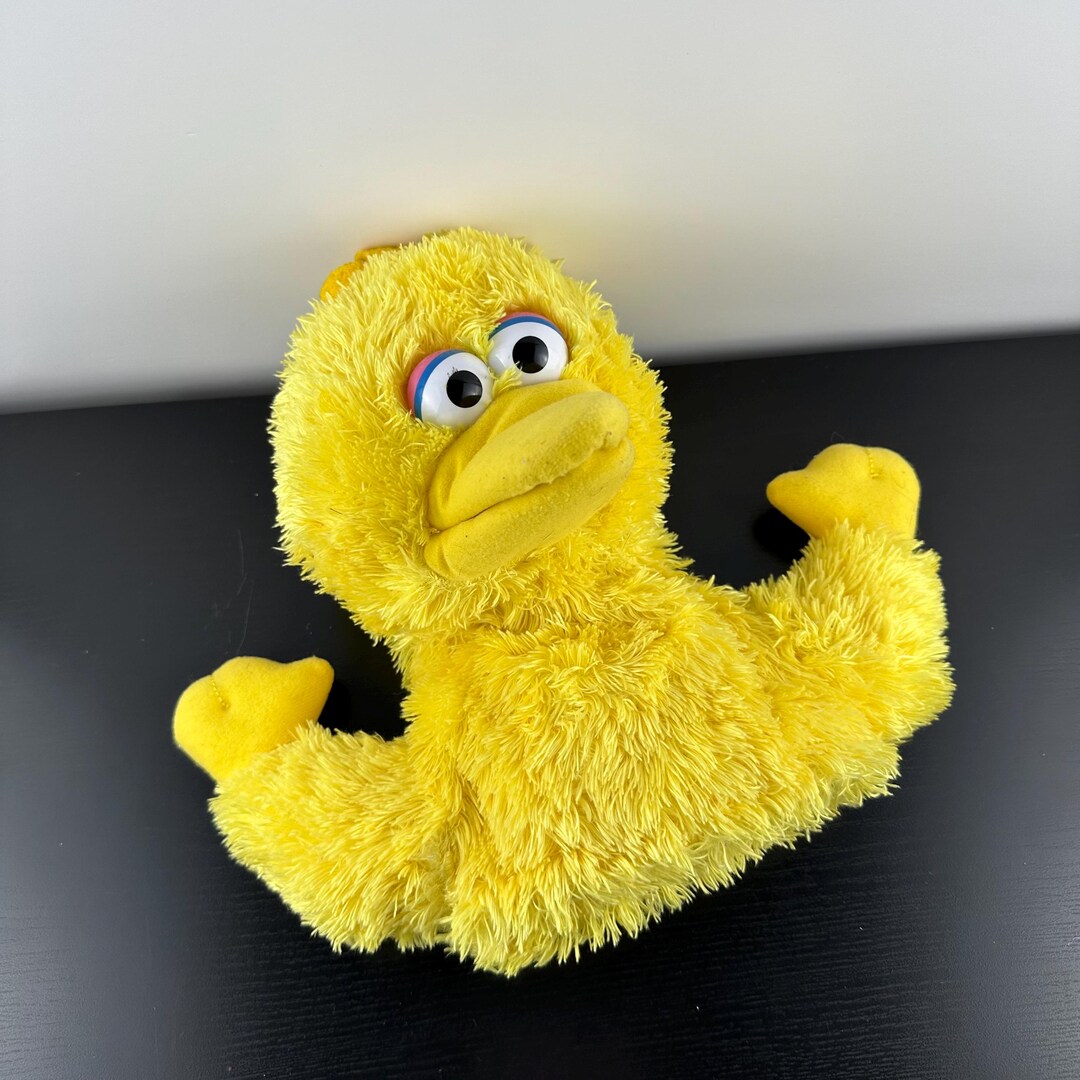 Gund Sesame Street Hand Puppet Soft Plush Toy Vintage 2000s Yellow Big ...